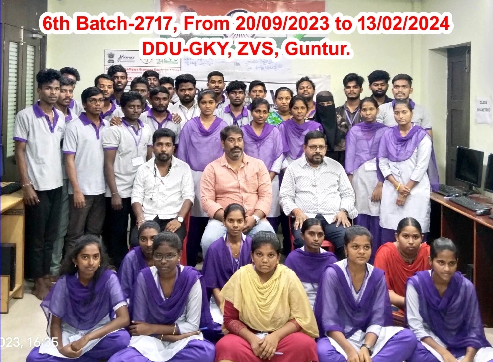6th Batch – 2684 DDU-GKY, ZVS, Guntur – Zilla Vikalangula Sangam